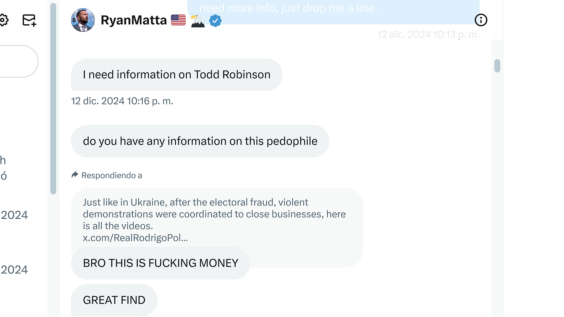 Los relacionistas de Consuelo… con los recibos en la mano